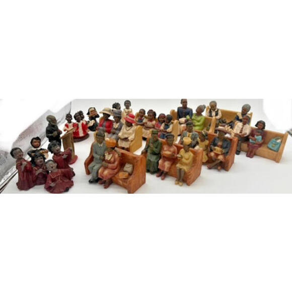 Design | Uti Sunday Church Collection Figurines African American ...